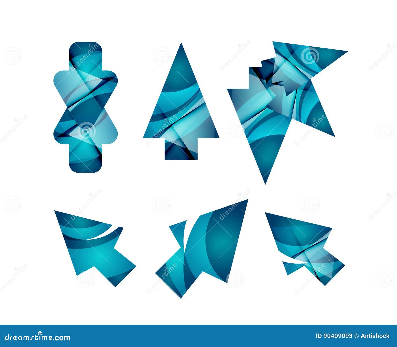 Vector Icon, Arrow Mouse Pointer or Directional Symbol Stock Vector ...