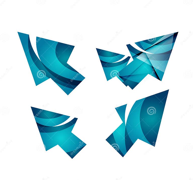 Vector Icon, Arrow Mouse Pointer or Directional Symbol Stock Vector ...