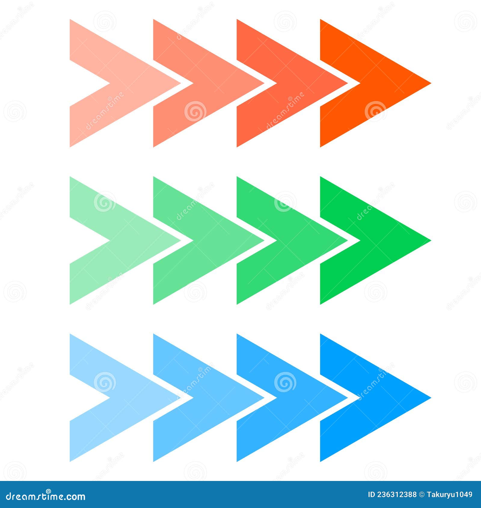 Vector Icon of an Arrow Representing Speed. Colorful Icons. Stock ...