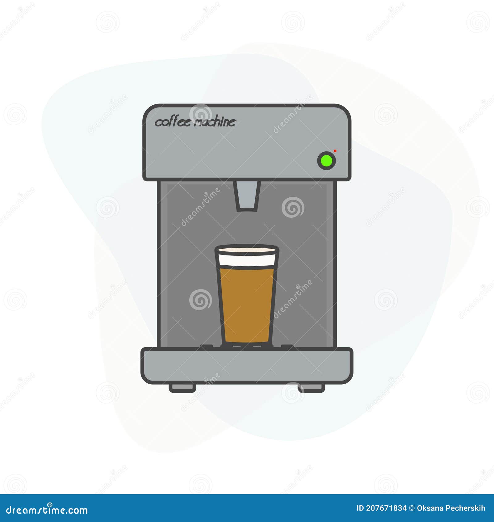 Vector Icon Automatic Coffee Machine, Coffee Maker Cartoon Style on ...