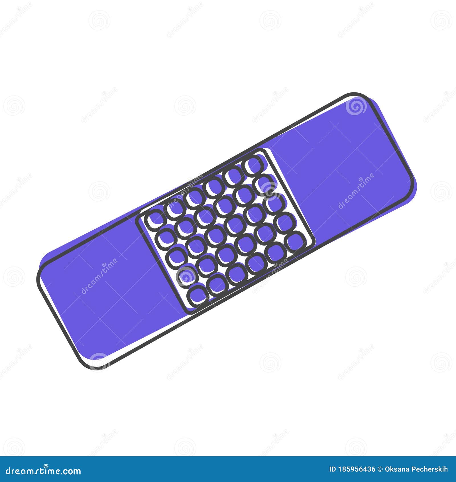 Vector Icon of Bactericidal Protective Plaster. First Aid Cartoon Style ...