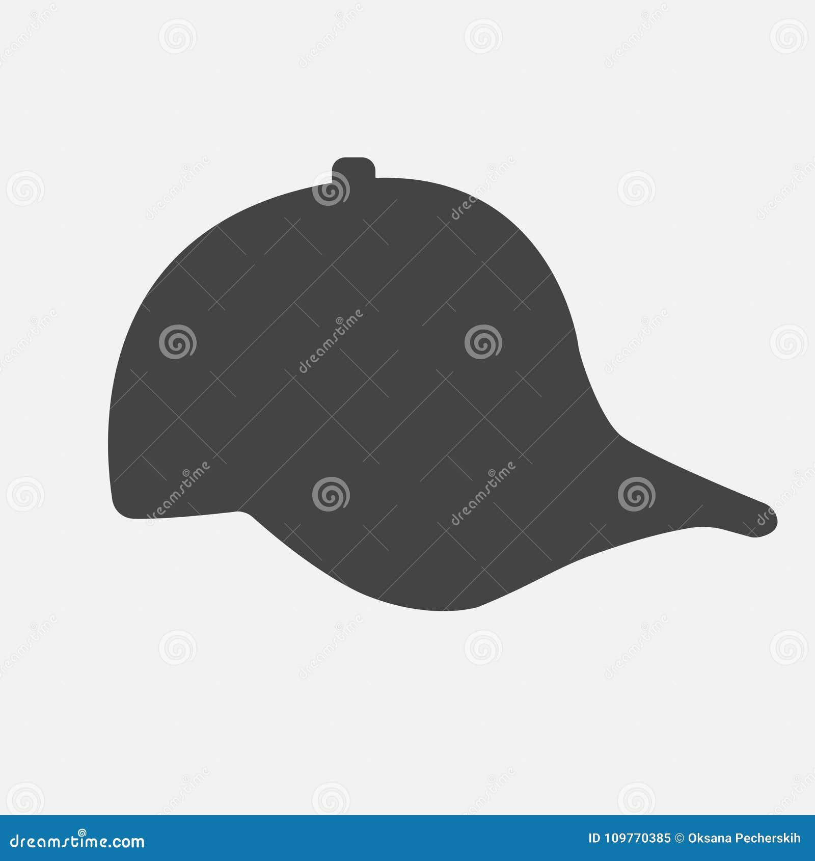 Vector icon baseball cap. stock vector. Illustration of design - 109770385