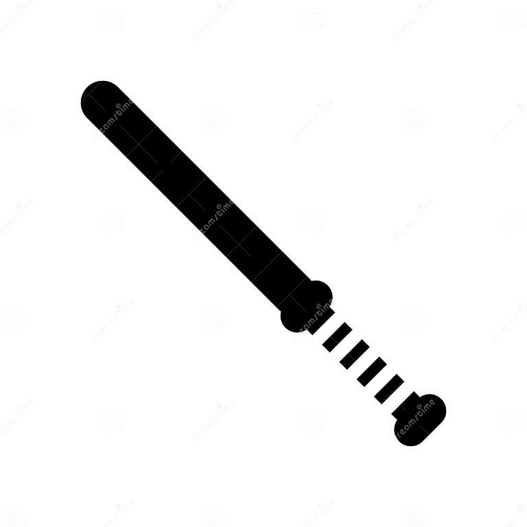 Vector Icon of the Baton Isolated on a White Background. Stock Vector ...
