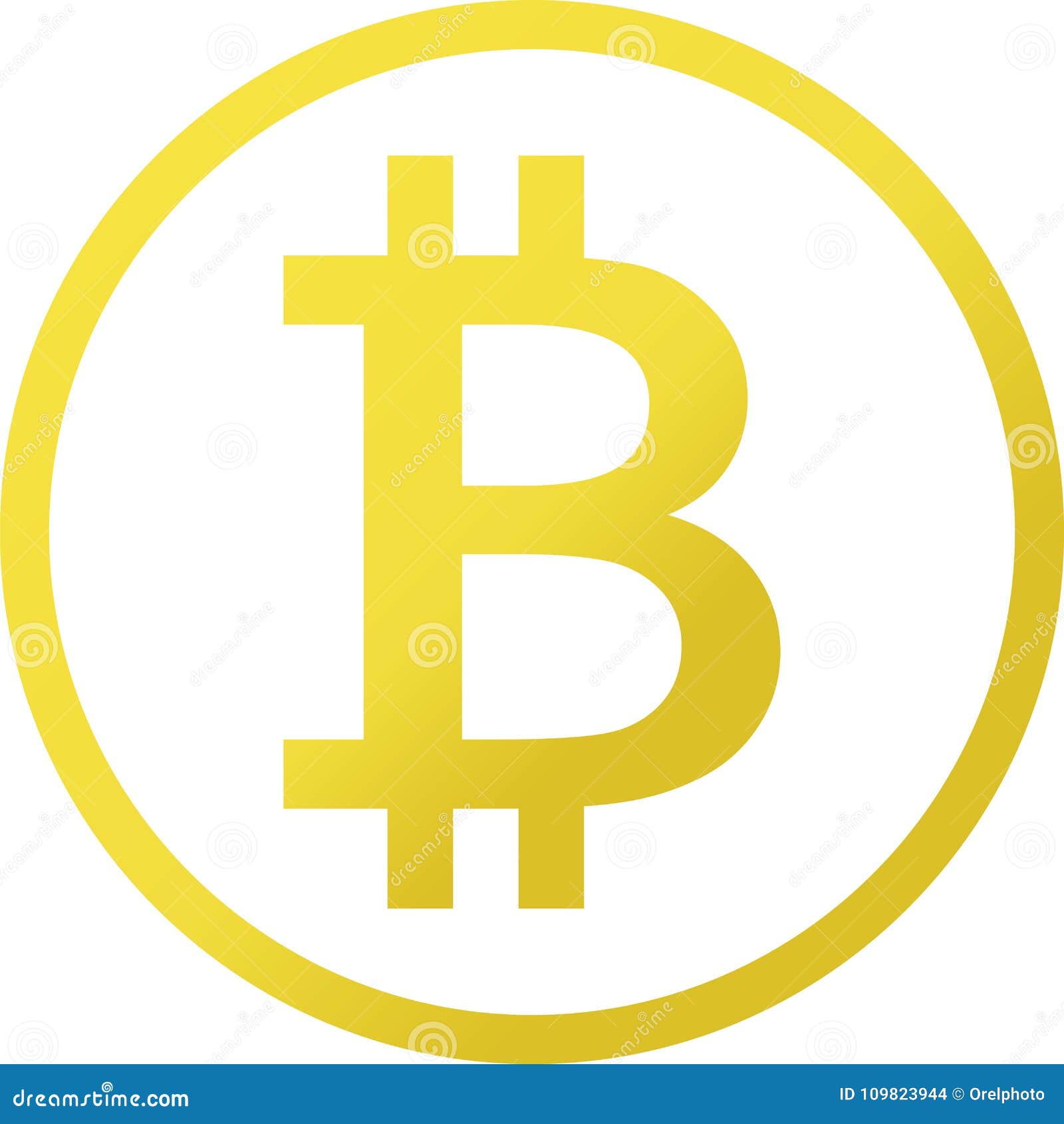 Vector Icon of Bitcoin Cryptocurrency Symbol Stock Vector ...