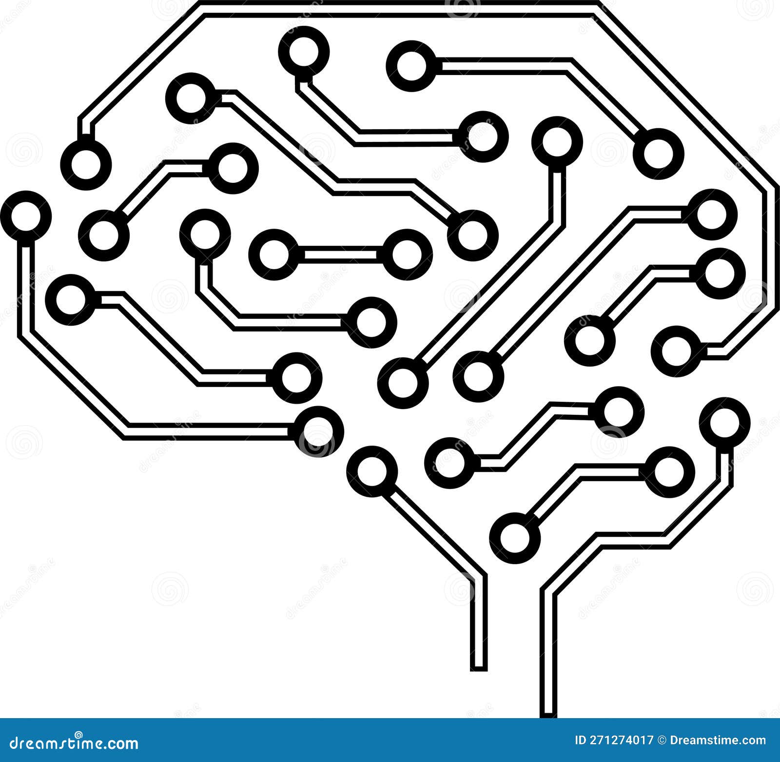 Vector Icon of Brain As Concept of Human Memory Stock Vector ...