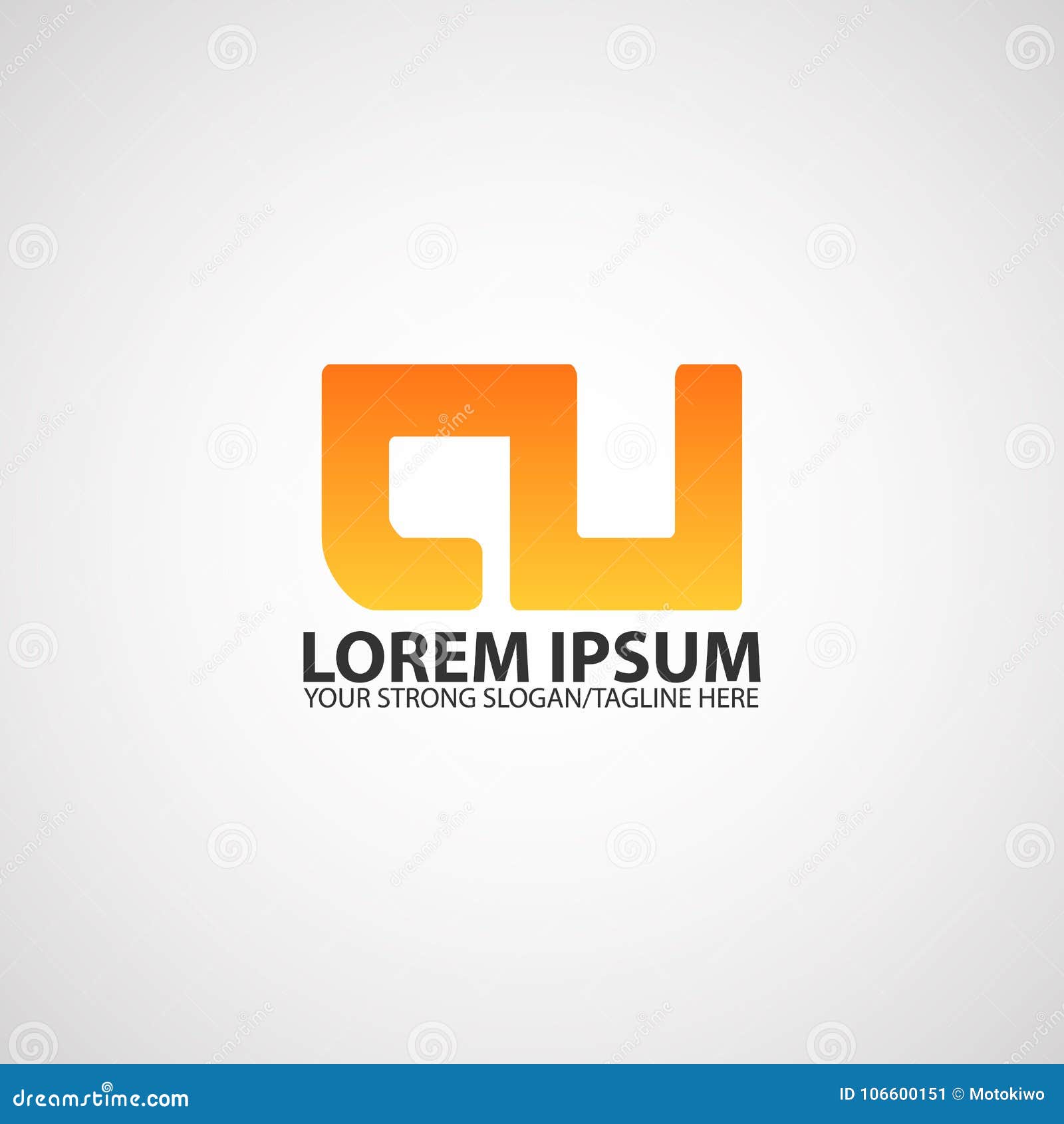 Abstract Letter CU Logo Design Idea. Stock Vector - Illustration of ...