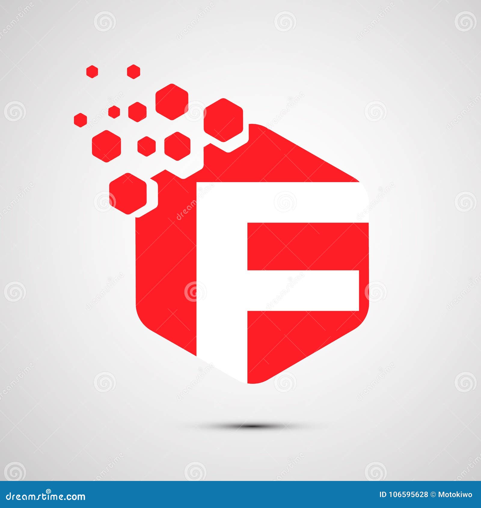 Abstract Letter F Logo Design Idea. Stock Vector - Illustration of ...