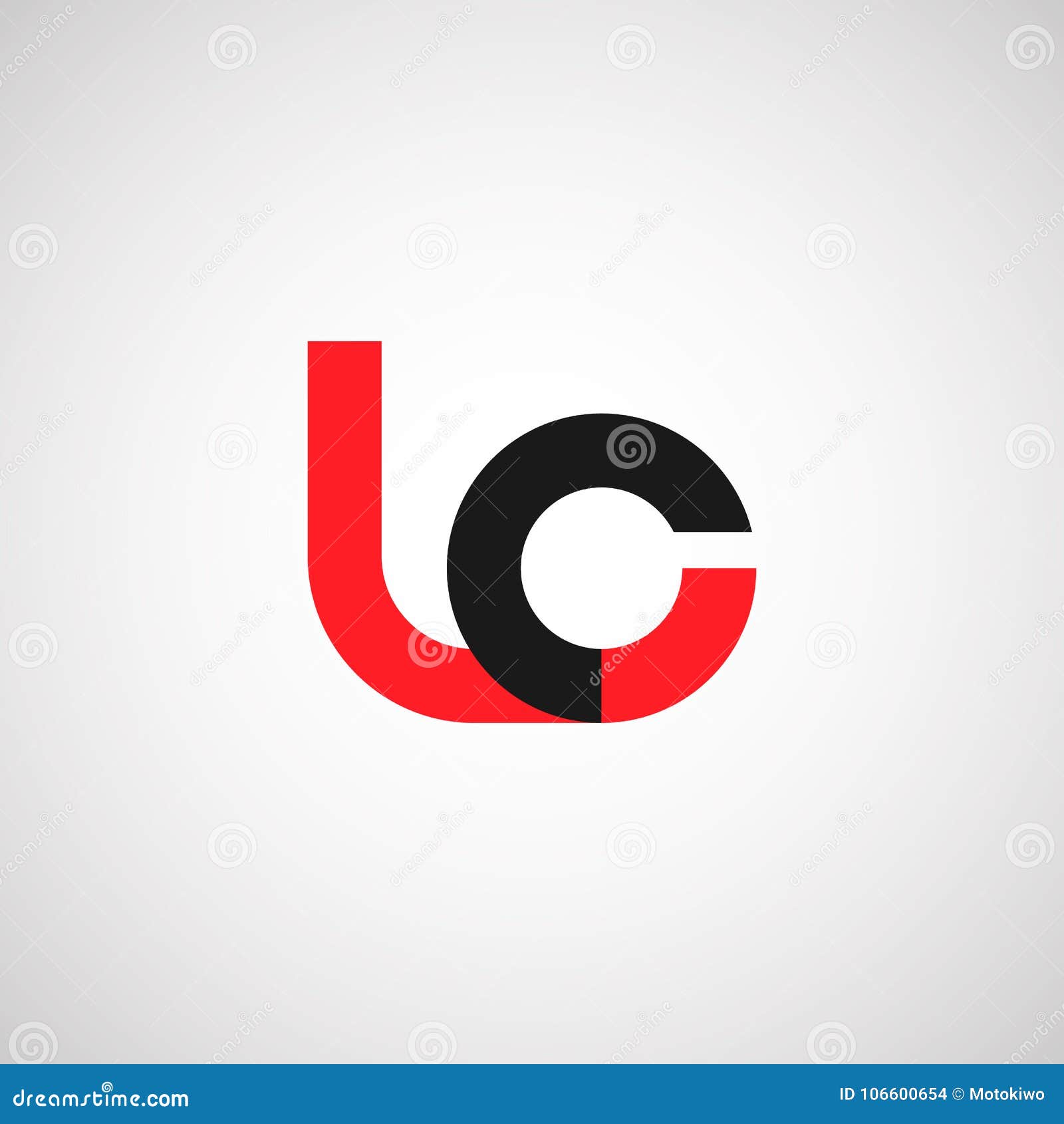 Abstract Letter LC Logo Design Idea. Stock Illustration - Illustration ...