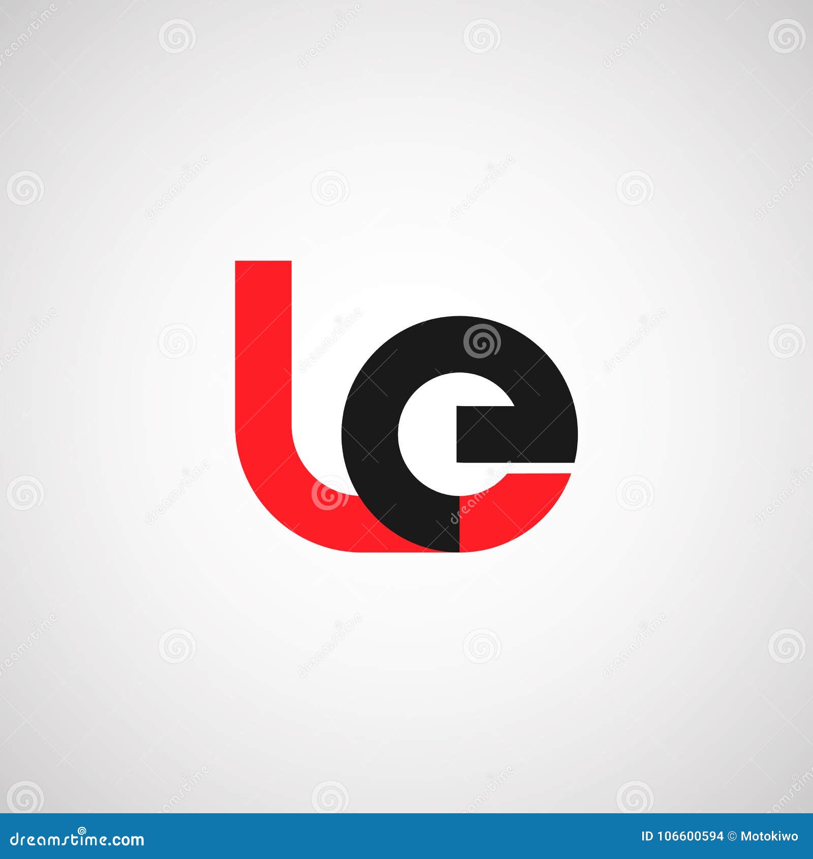 Abstract Letter LE Logo Design Idea. Stock Illustration - Illustration ...