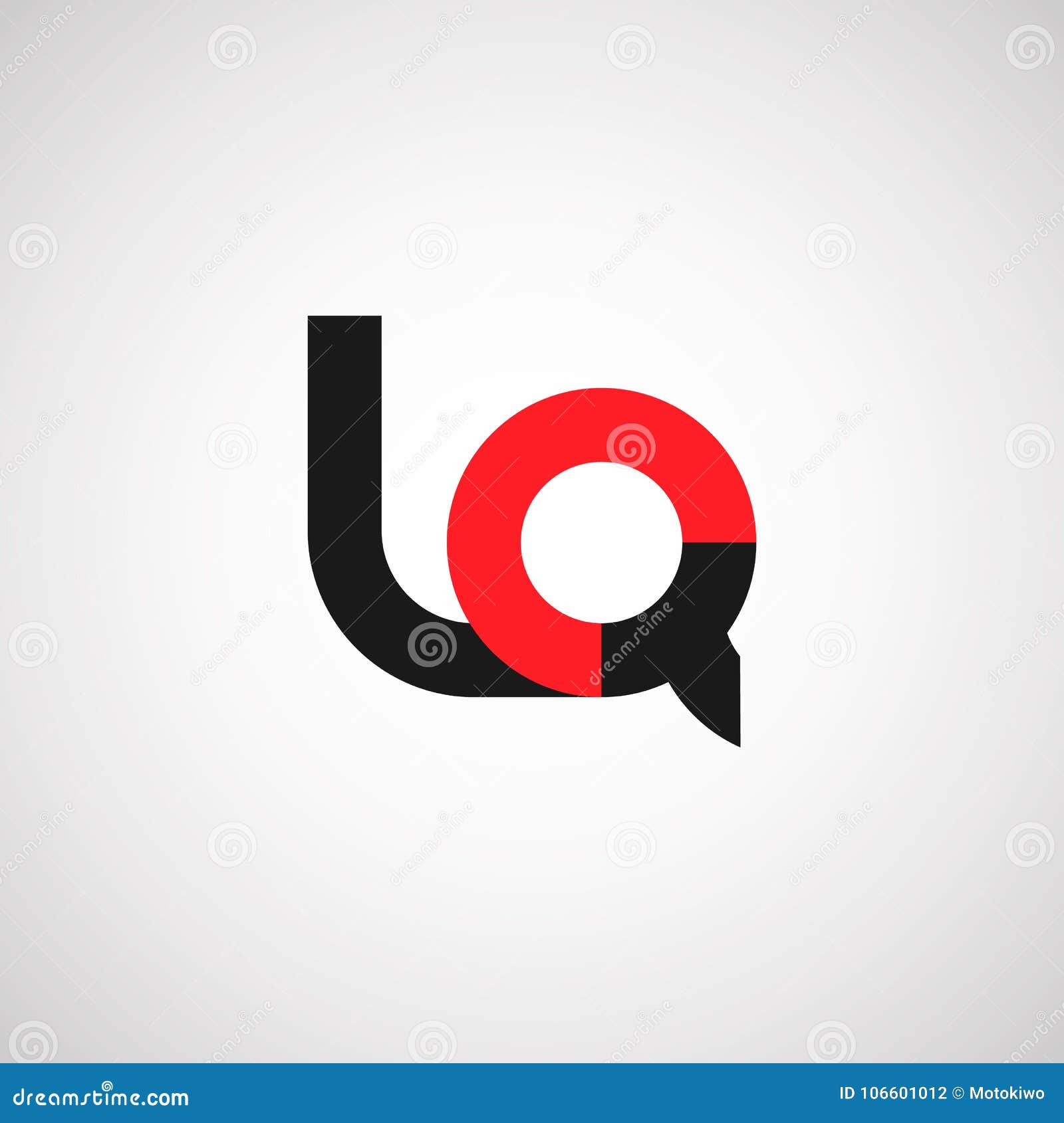 Abstract Letter LQ Logo Design Idea. Stock Illustration - Illustration ...
