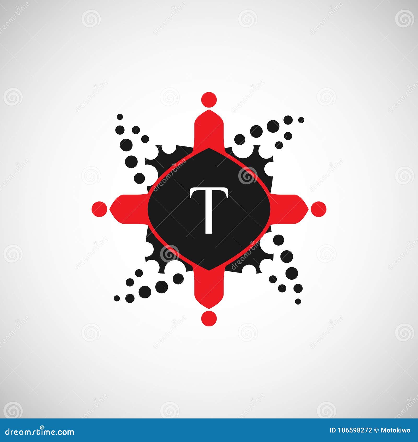 Abstract Letter T Logo Design Idea. Stock Vector - Illustration of ...