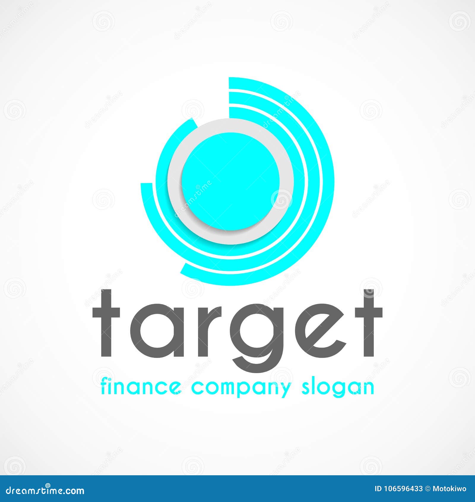 Abstract Target Logo Design Idea. Stock Vector - Illustration of ...