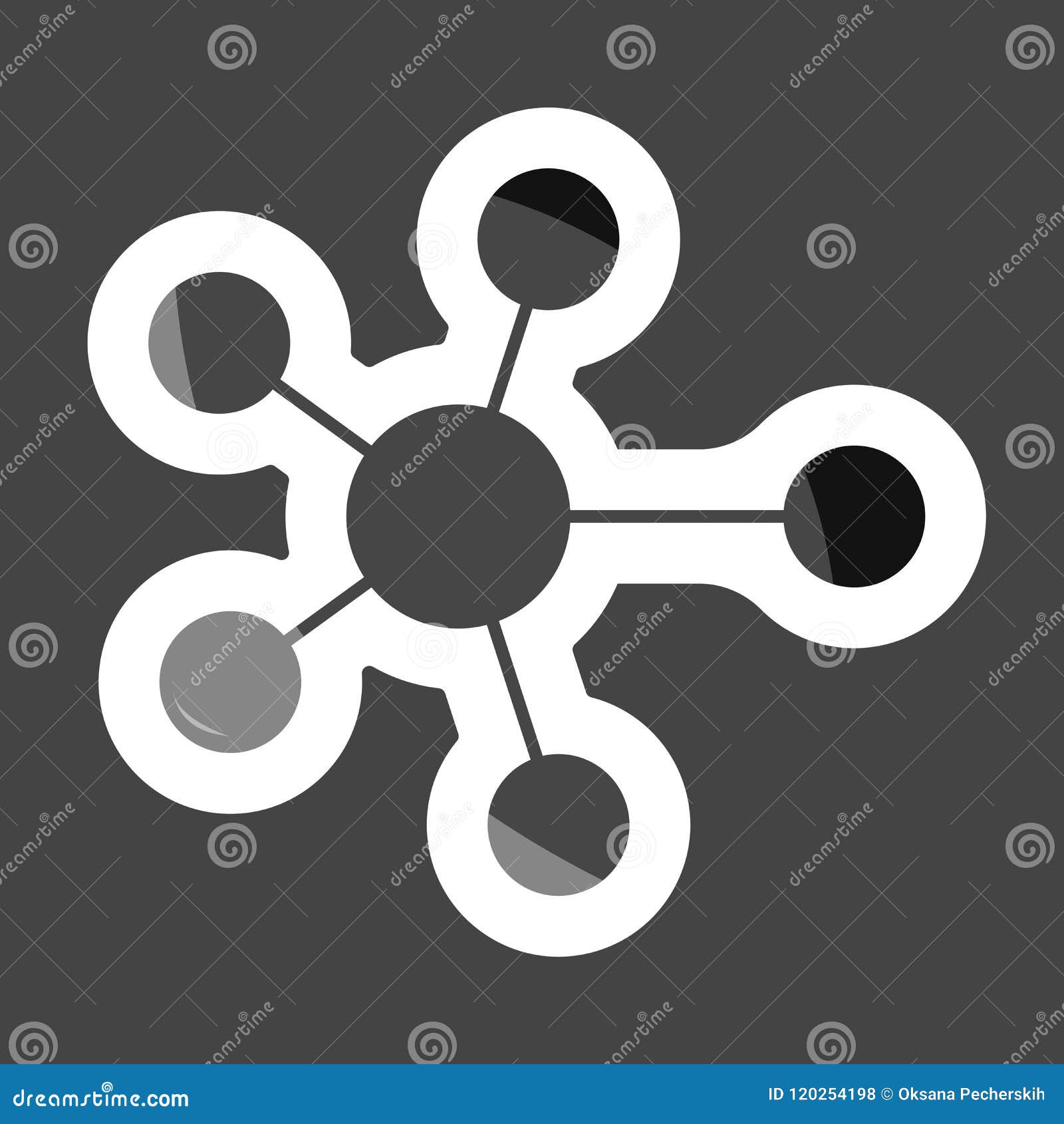 Vector Icon Business Network Consisting of Multiple Users. Icon Stock ...