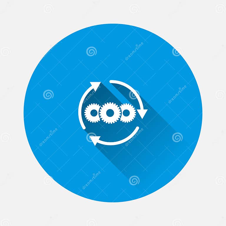 Vector Icon Business Process Optimization. Business Development Icon on ...