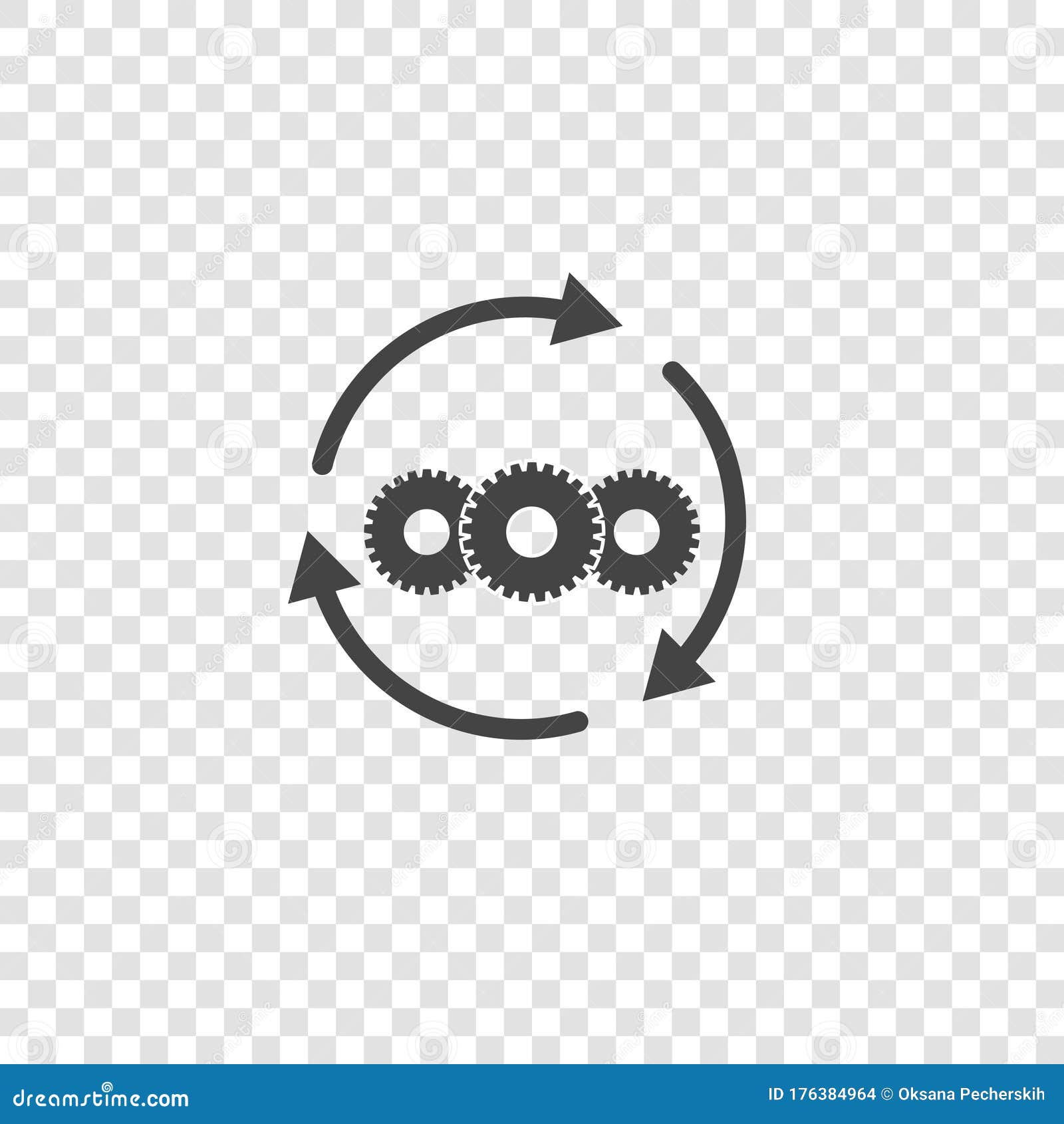 Vector Icon Business Process Optimization. Business Development on ...