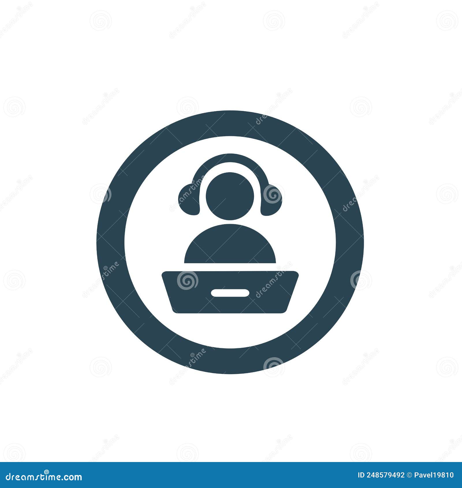 Vector Icon for Business, Study and Work at Home. Stock Vector ...