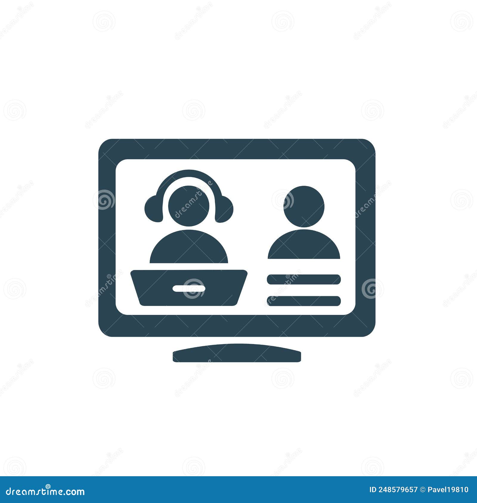 Vector Icon for Business, Study and Work at Home. Stock Vector ...