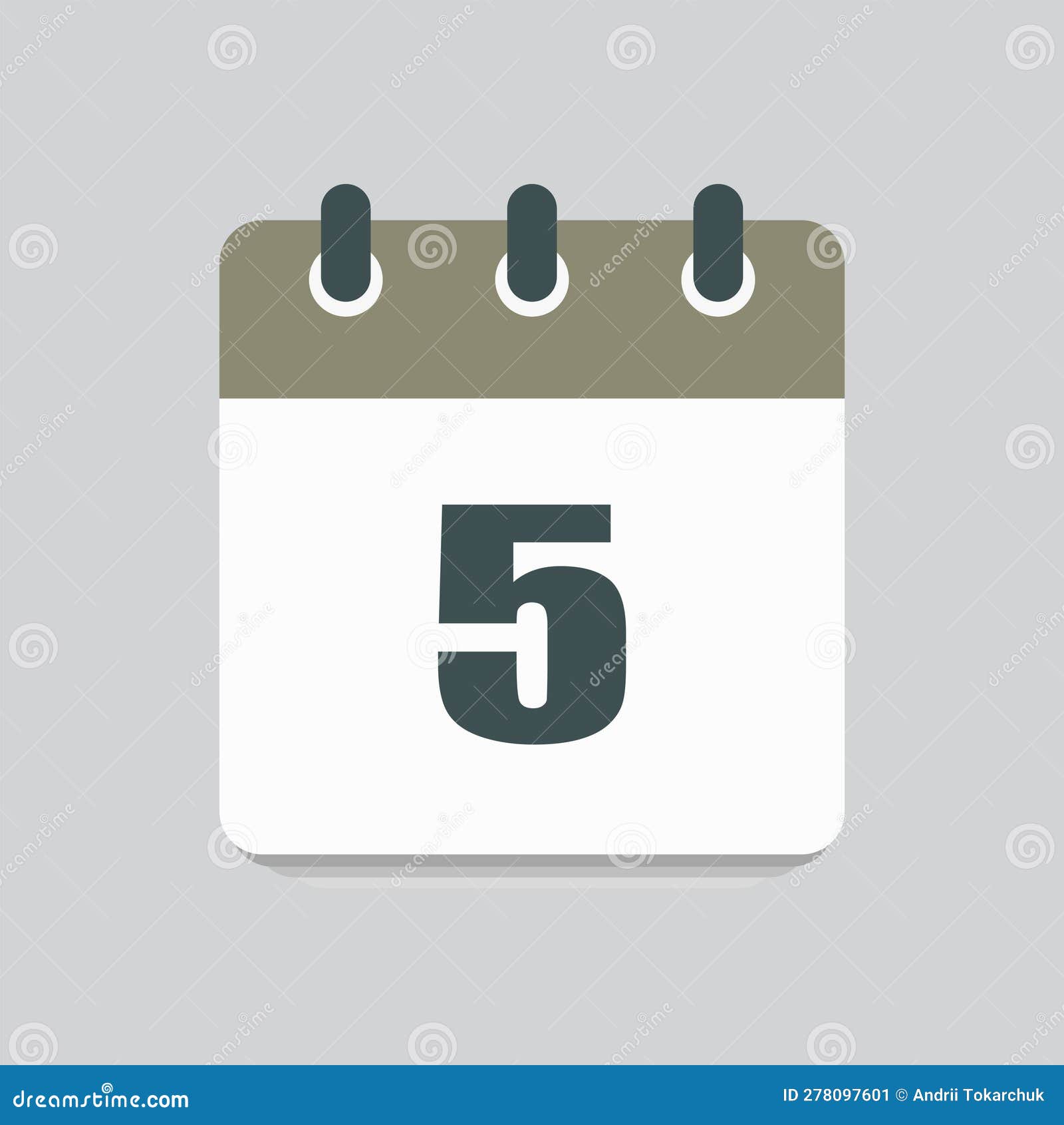 Vector Icon Calendar Day Number 5, 5th Day Month Stock Vector ... Vector Icon Calendar Day Number 5, 5th Day Month Stock Vector ...