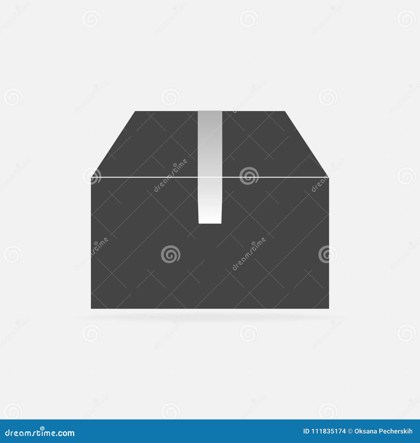Vector Icon Cardboard Box. Box for Things. Stock Vector - Illustration ...