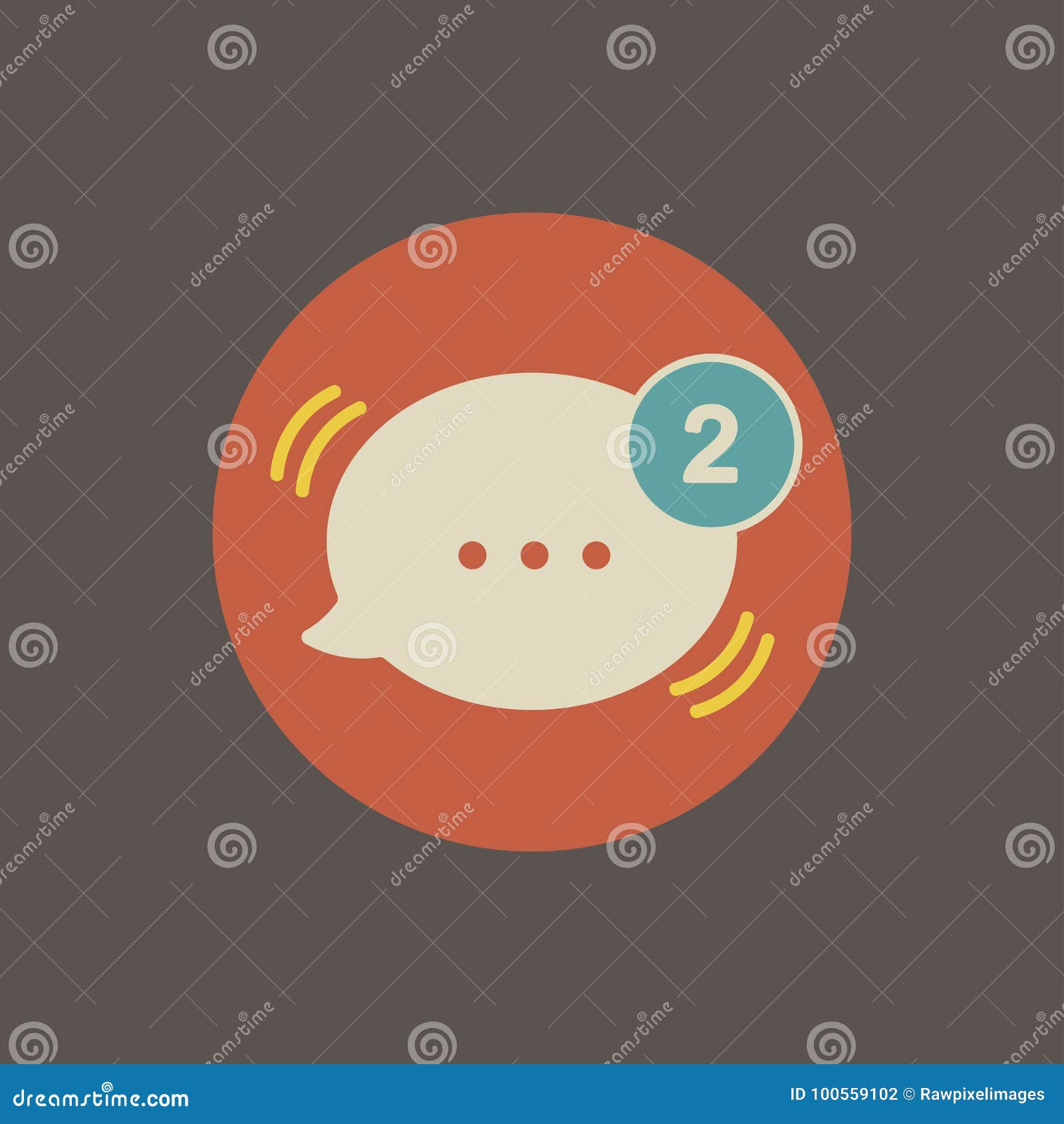 Vector Icon of Chatting Symbol Stock Vector - Illustration of messaging ...