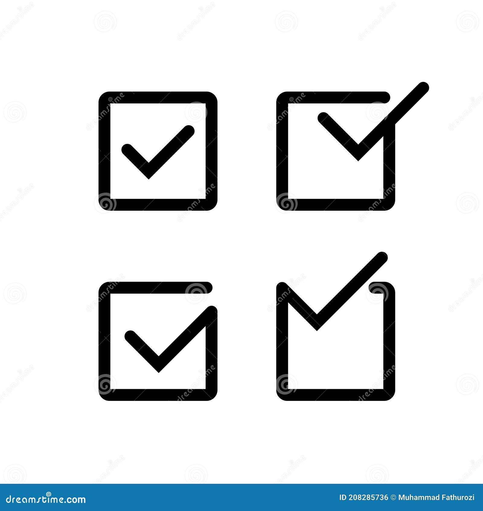 Vector Icon with Check Shape. with a Simple and Meaningful Design ...