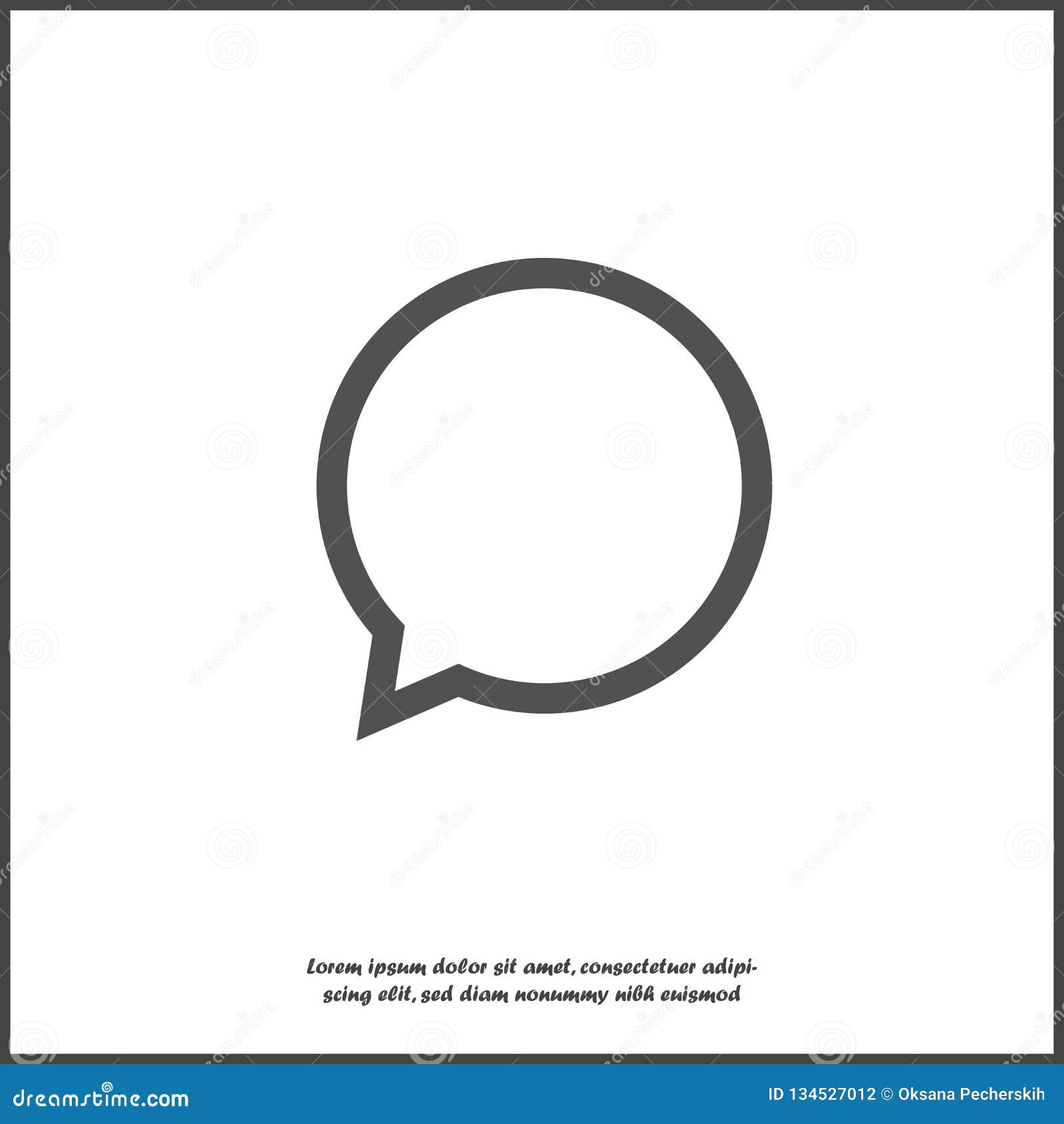 Vector Icon Cloud Conversation. Cloud of Speech on White Isolated ...