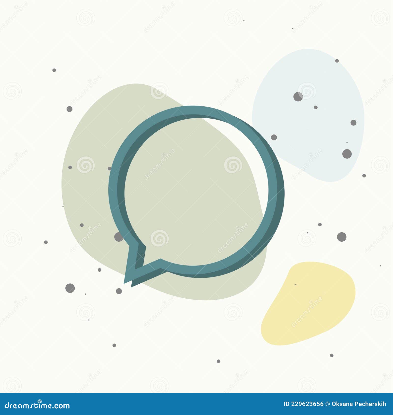 Vector Icon Cloud Conversation on Multicolored Background Stock Vector ...