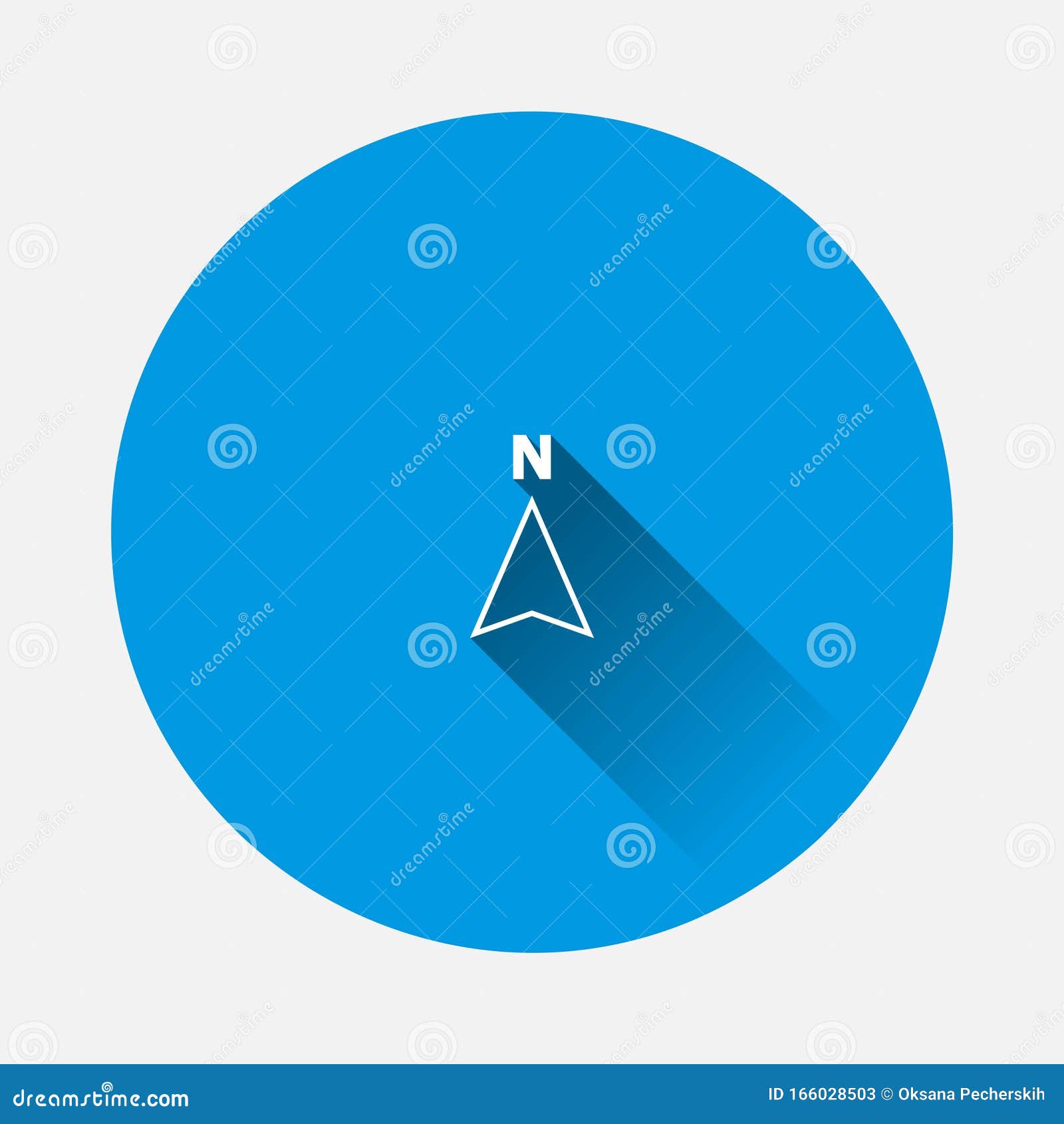 Vector Icon of the Compass. Illustration of a Compass Symbol for ...
