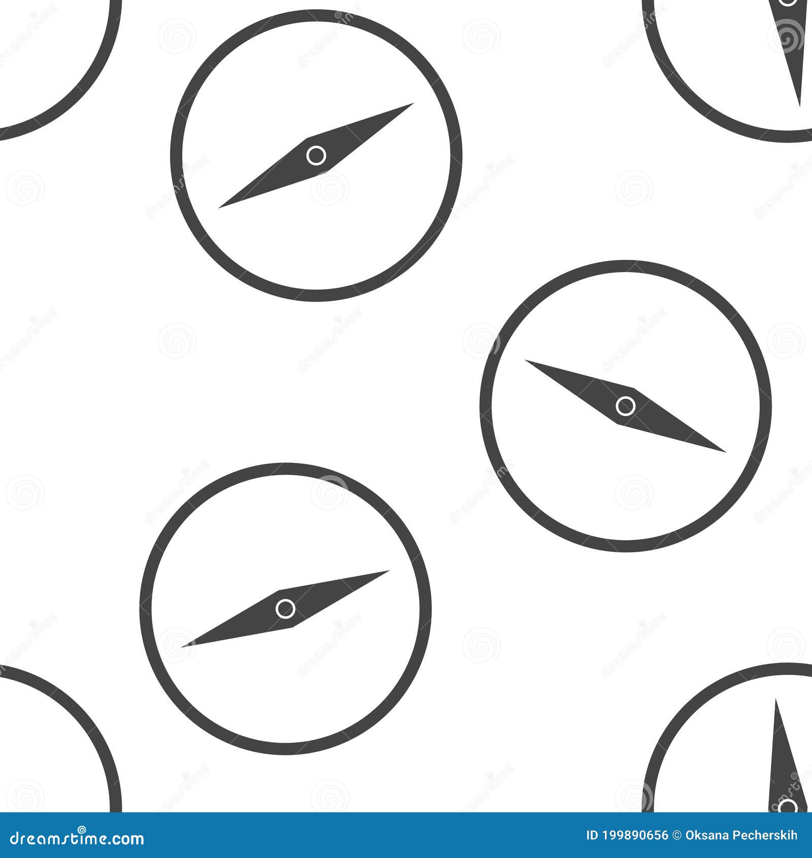 Vector Icon of the Compass. Illustration of a Compass Symbol for ...