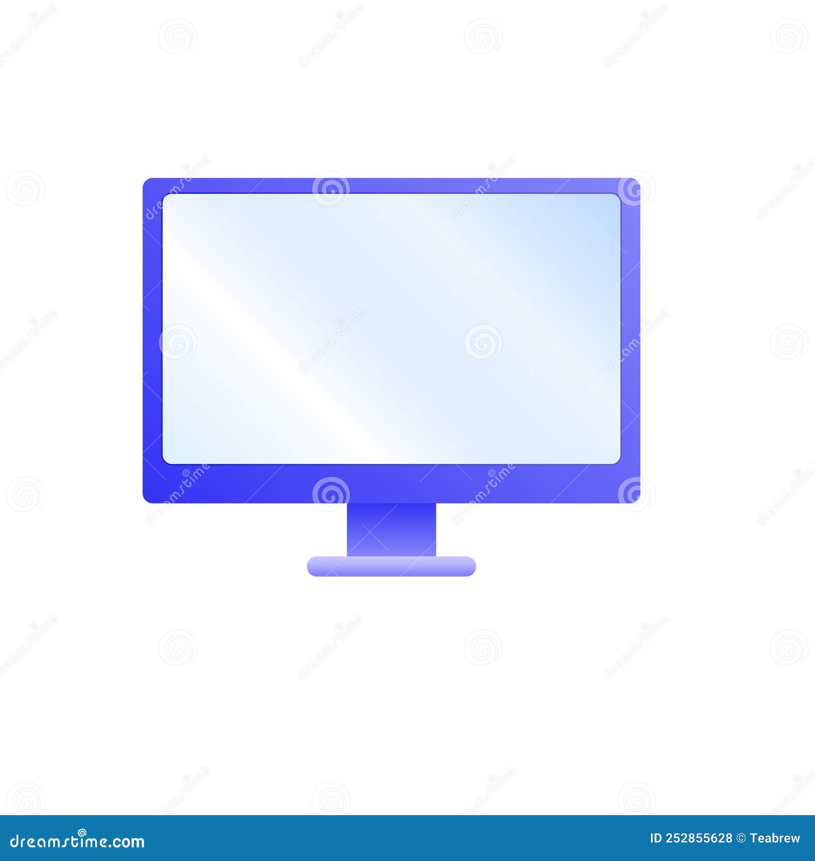 Vector icon of computer. stock illustration. Illustration of white ...
