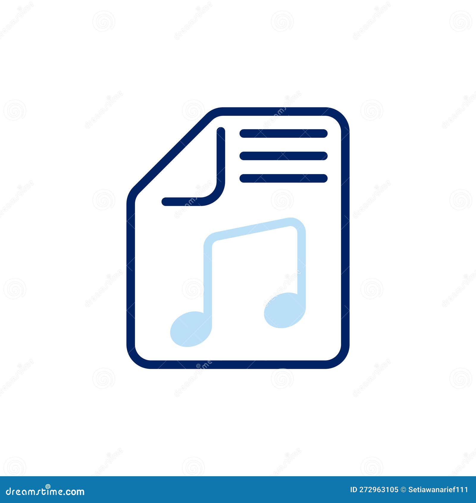 Corner Musical Notes Cartoon Vector | CartoonDealer.com #19060615