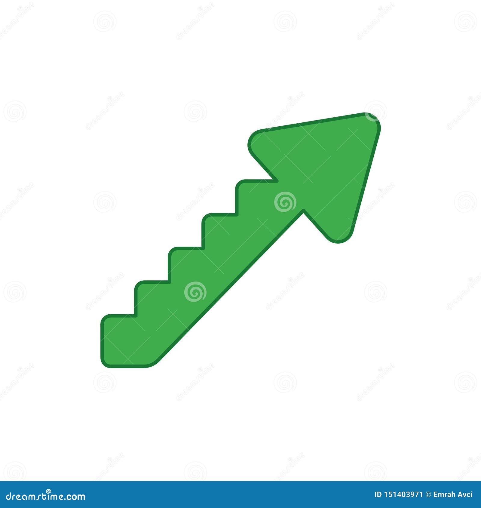 Vector Icon Concept of Arrow Stairs Moving Up Stock Vector ... Vector Icon Concept of Arrow Stairs Moving Up Stock Vector ...