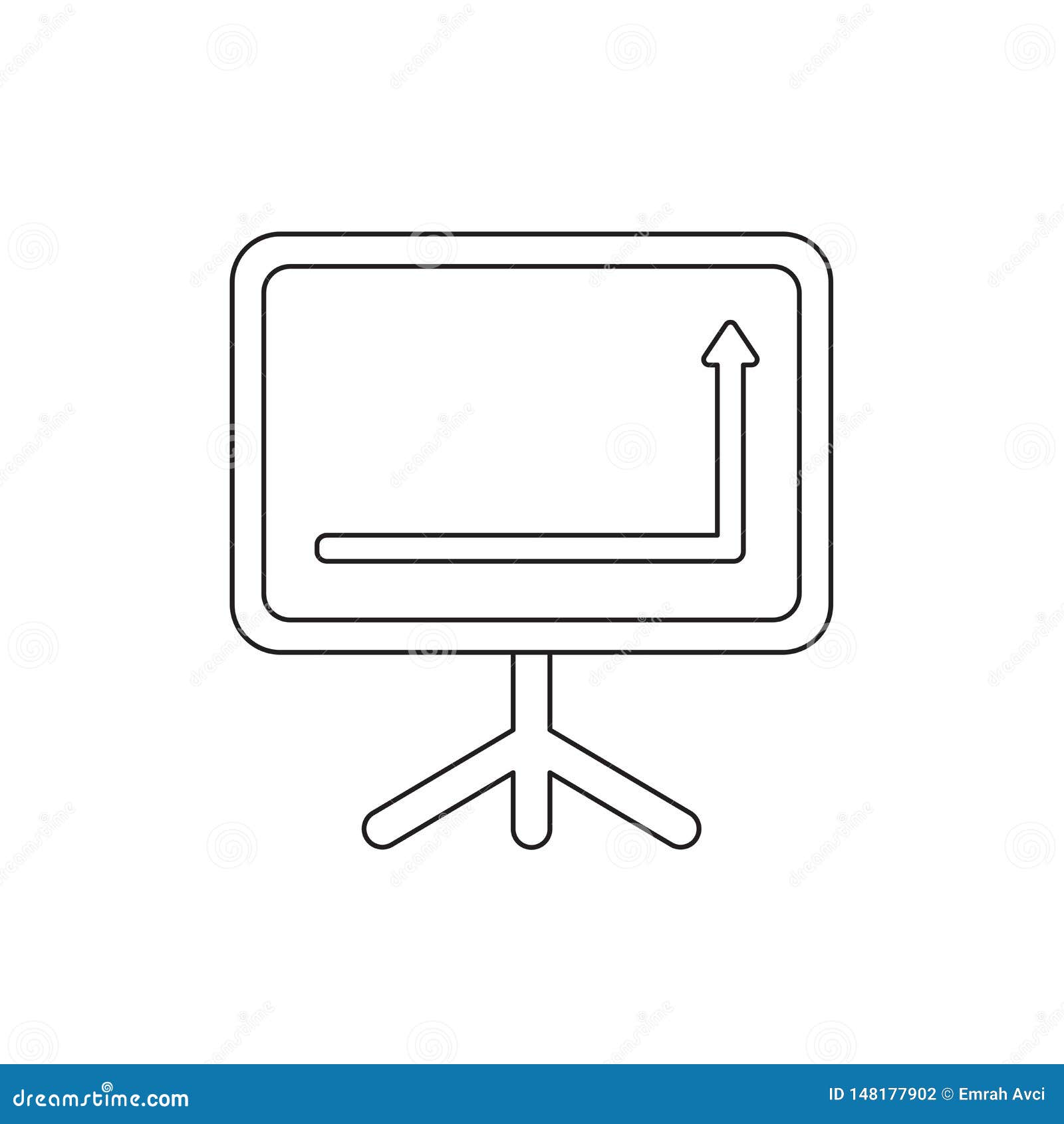 Vector Icon Concept of Sales Chart Arrow Down and Up Stock Vector ...