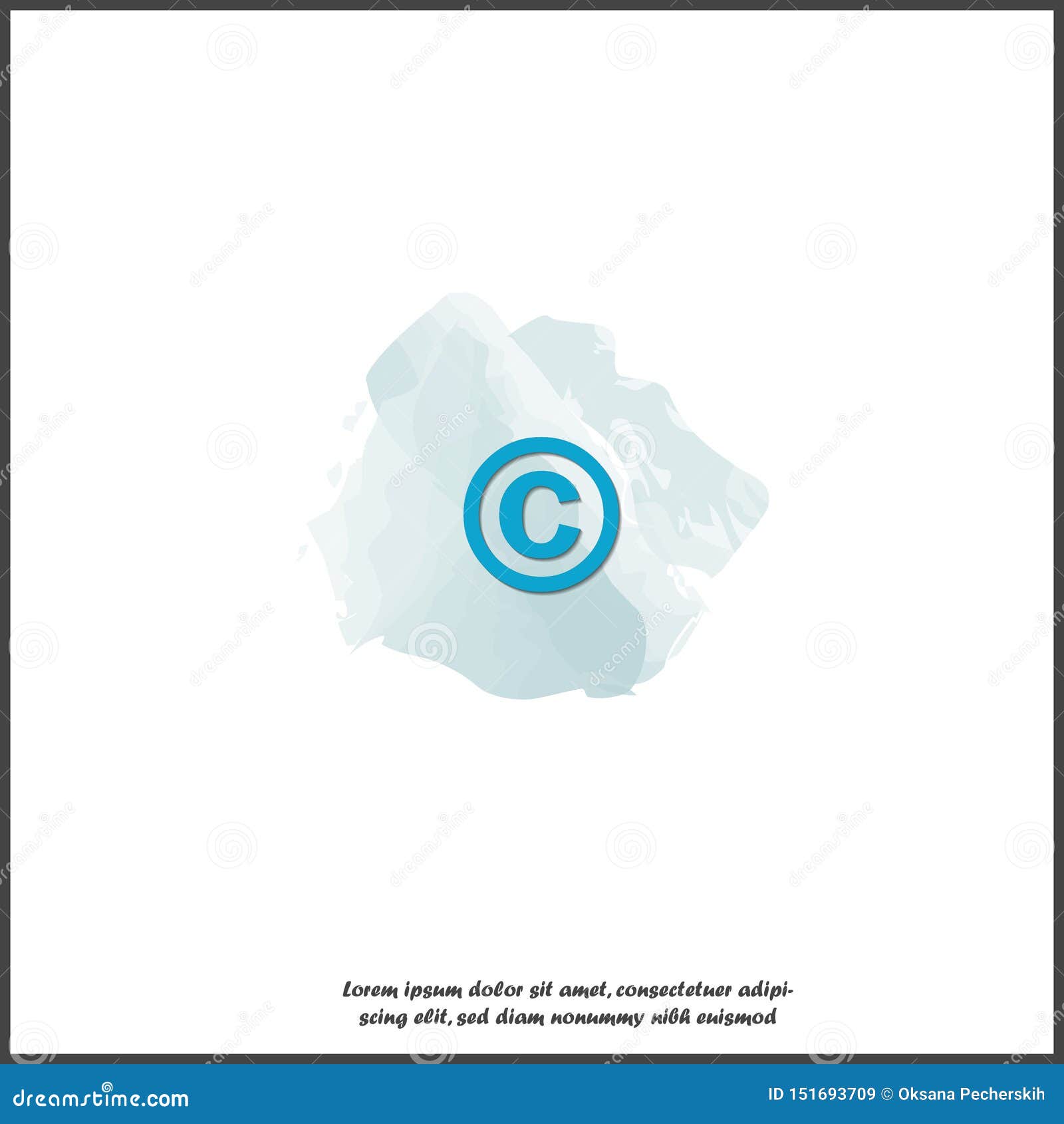 Vector Icon Copyright. Copyright Icon on White Isolated Background ...