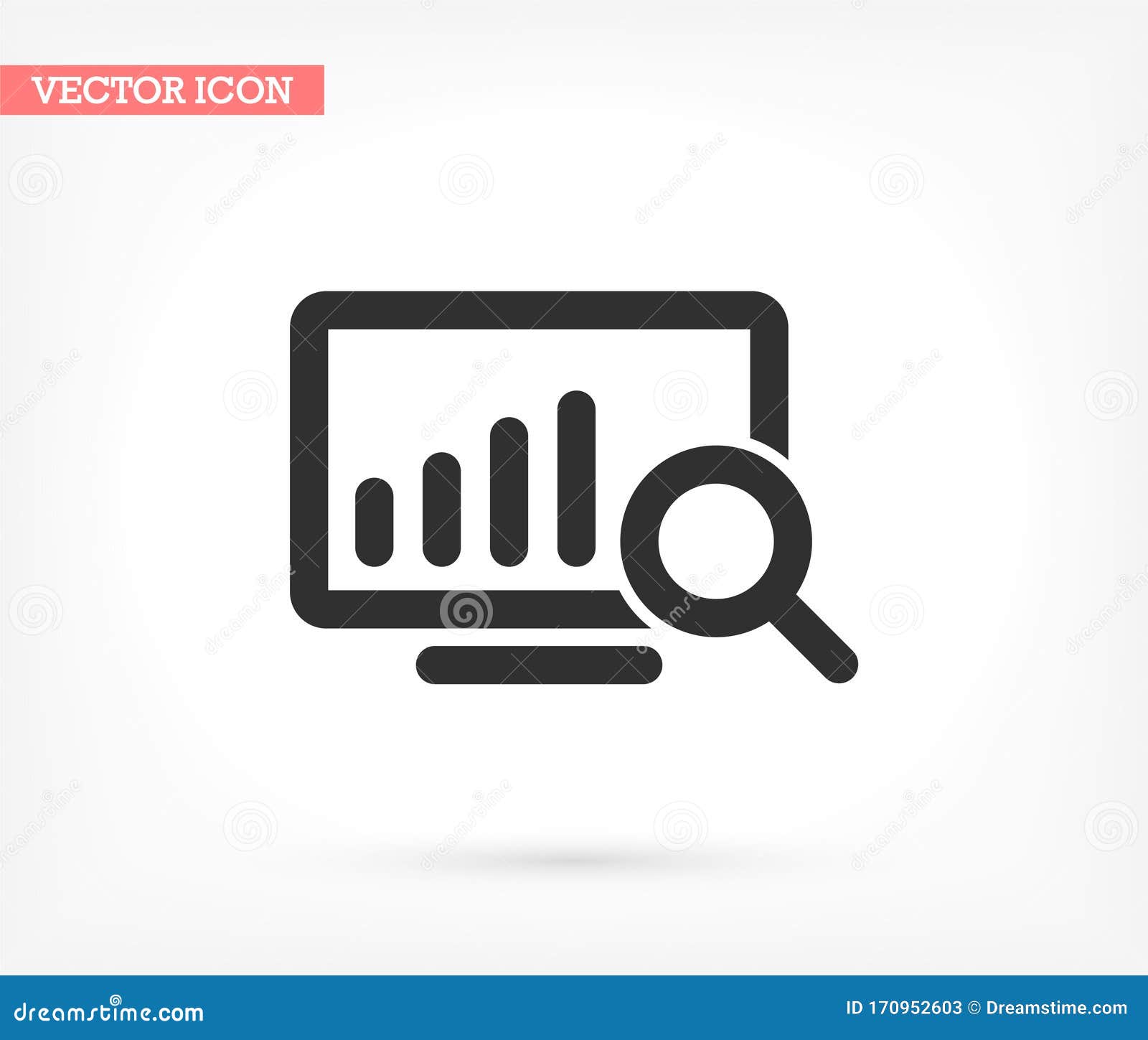 Chart Vector Icon , Lorem Ipsum Flat Design Stock Illustration ...