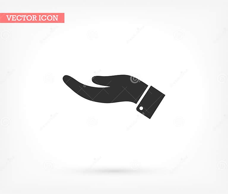 Hand Vector Icon , Lorem Ipsum Flat Design Stock Illustration ...