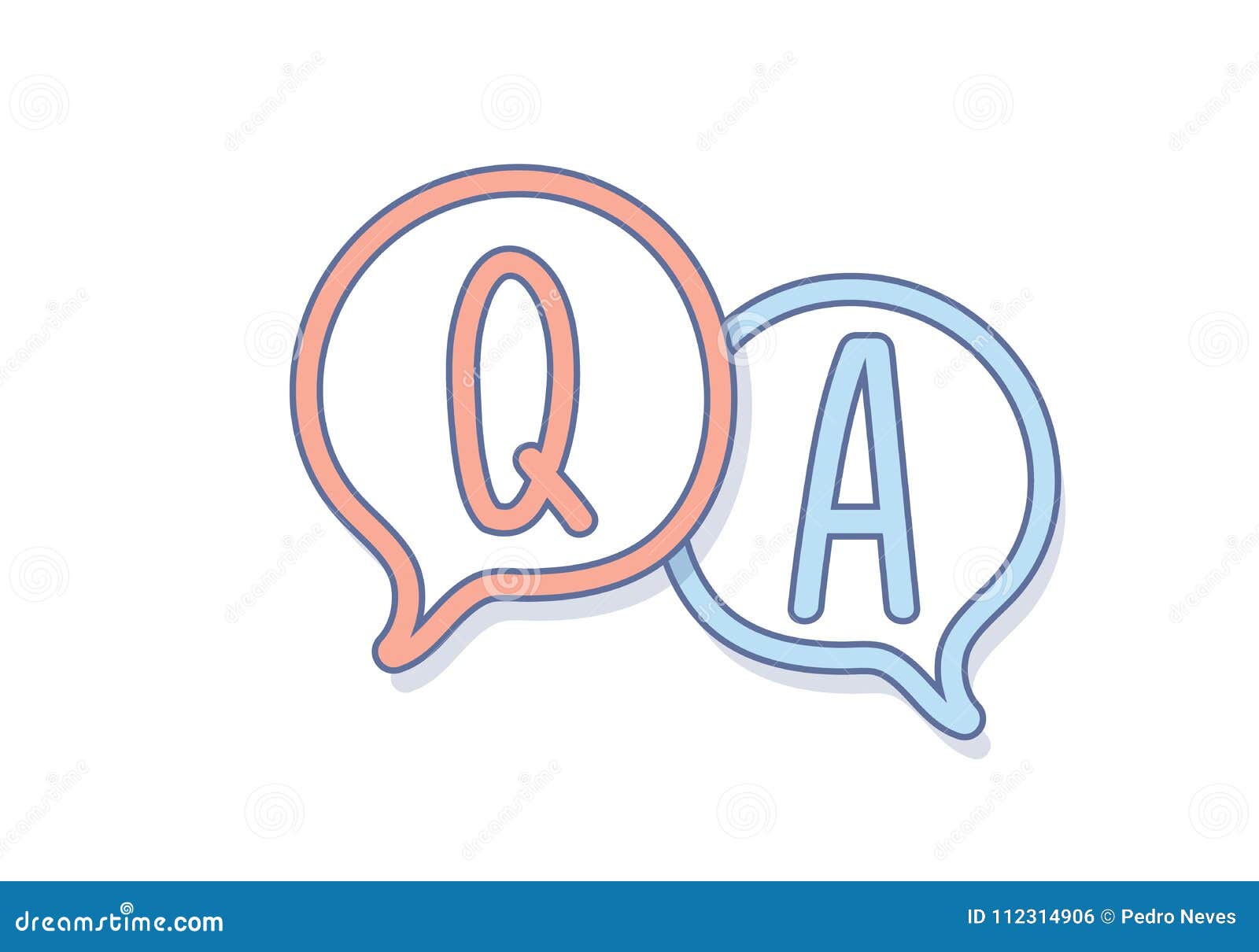 Hand Draw Question and Answer on a Chat Bubble. Q&a Icon Design Stock ... Hand Draw Question and Answer on a Chat Bubble. Q&a Icon Design Stock ...