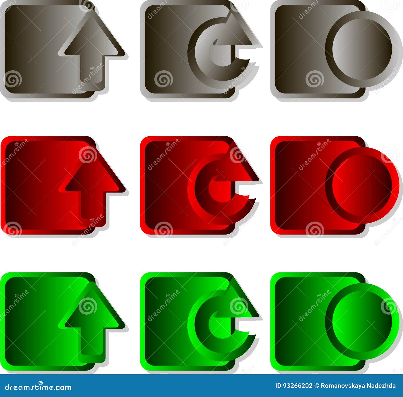 Vector Icon Design for Website Navigation Stock Illustration ...