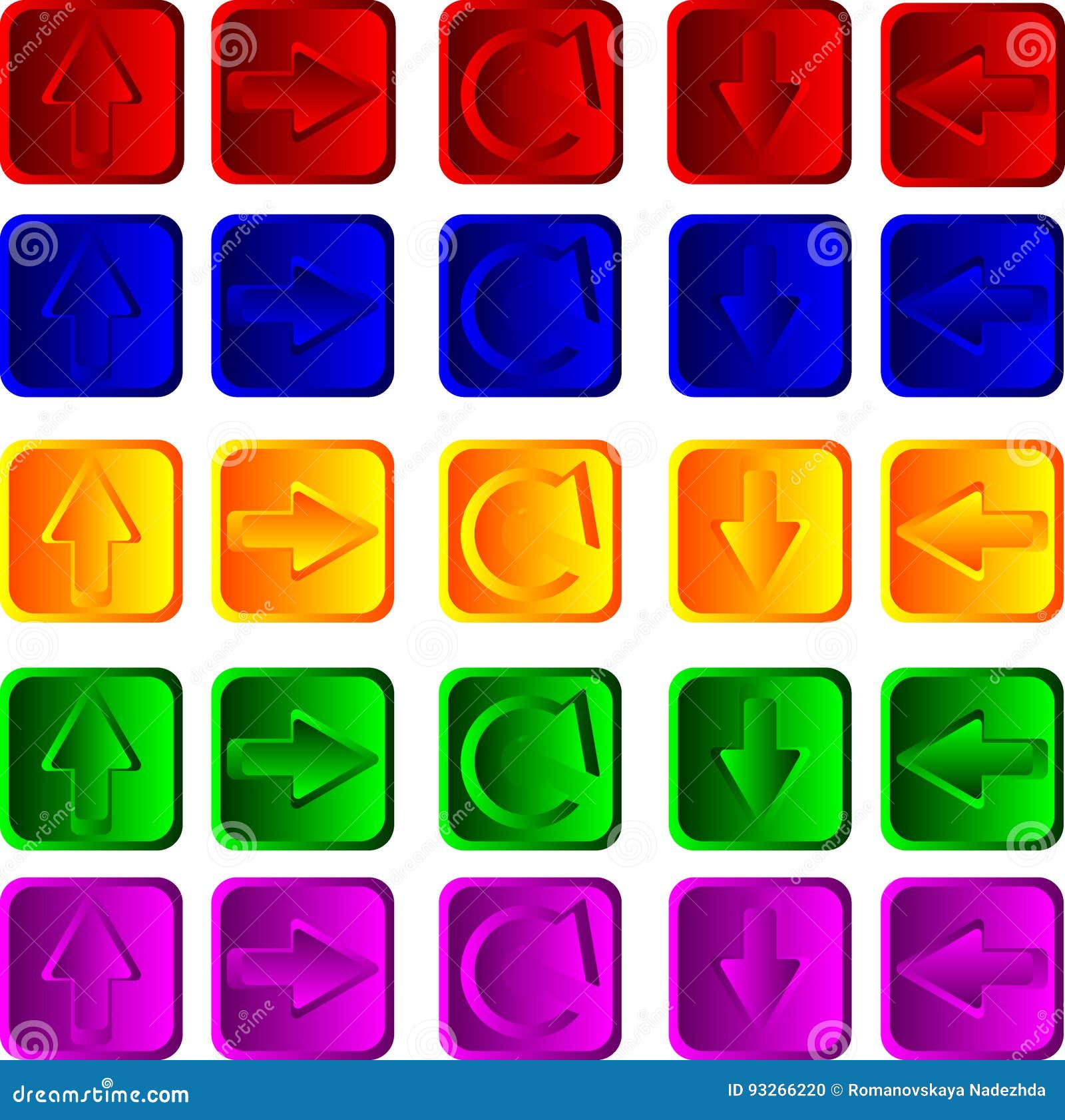 Vector Icon Design for Website Navigation Stock Illustration ...