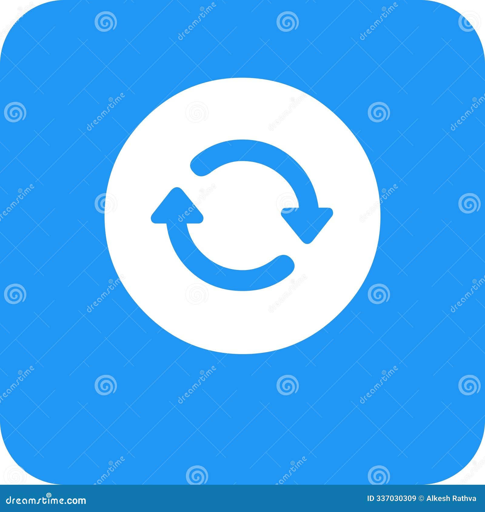 Vector Icon Designed for Symbol of Refresh. Stock Illustration ...