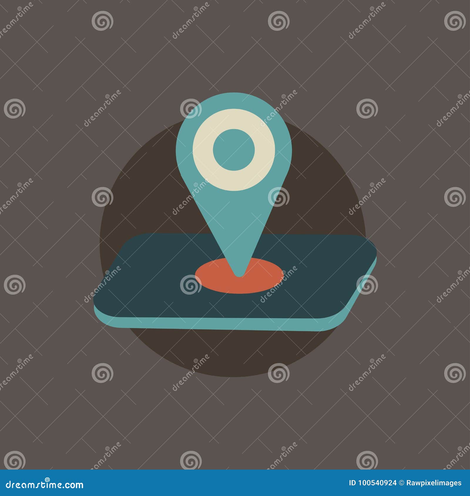 Vector of Icon Destination Map Stock Vector - Illustration of ...