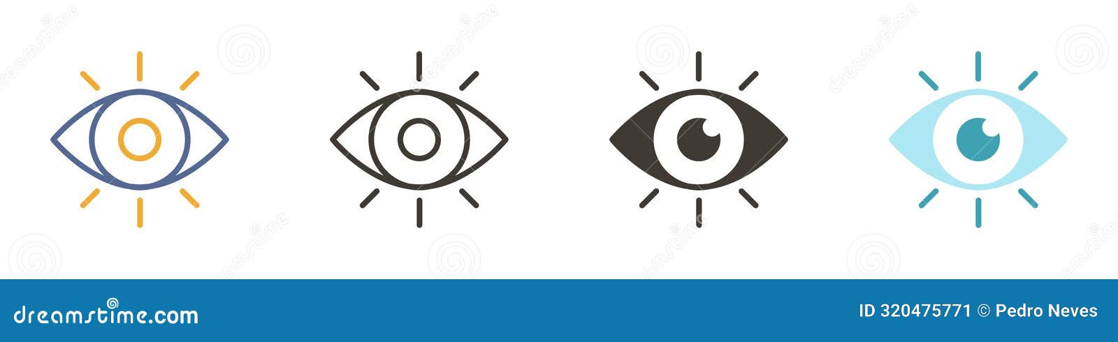 Open Eye Vision Icon. Eyeball Eyesight Symbol. Stock Vector ...