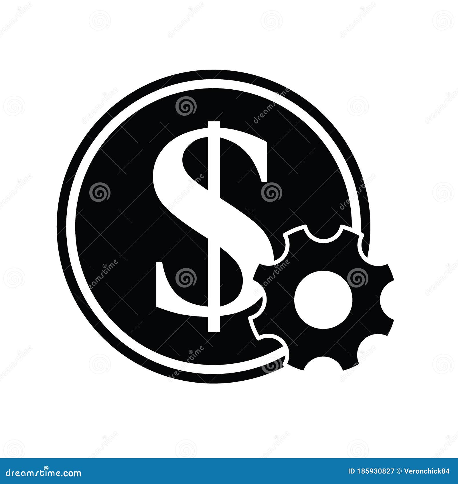Vector Icon Dollar . Money Settings Icon. Dollar Sign Stock Vector ...