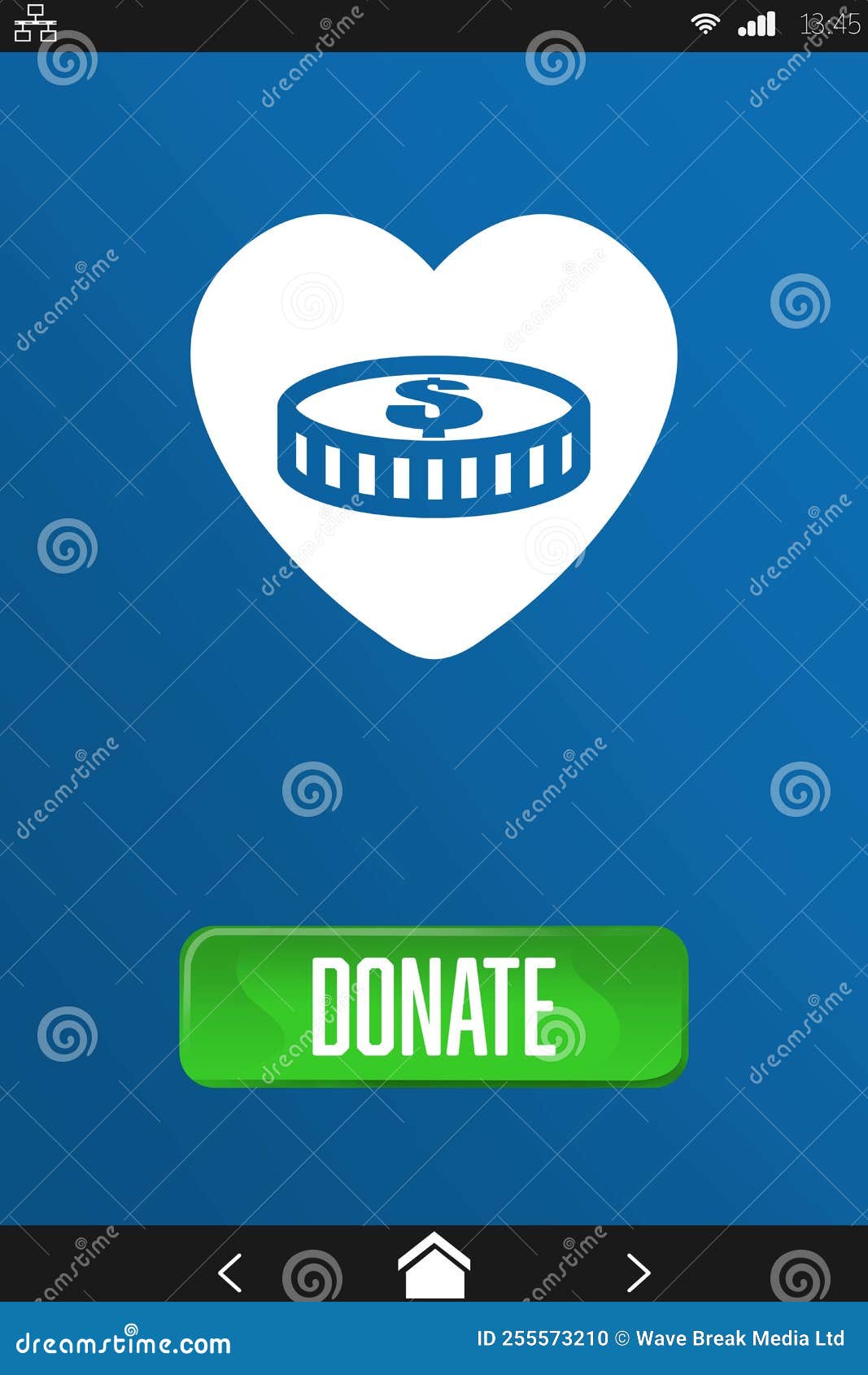 Vector icon of donation stock illustration. Illustration of people ...