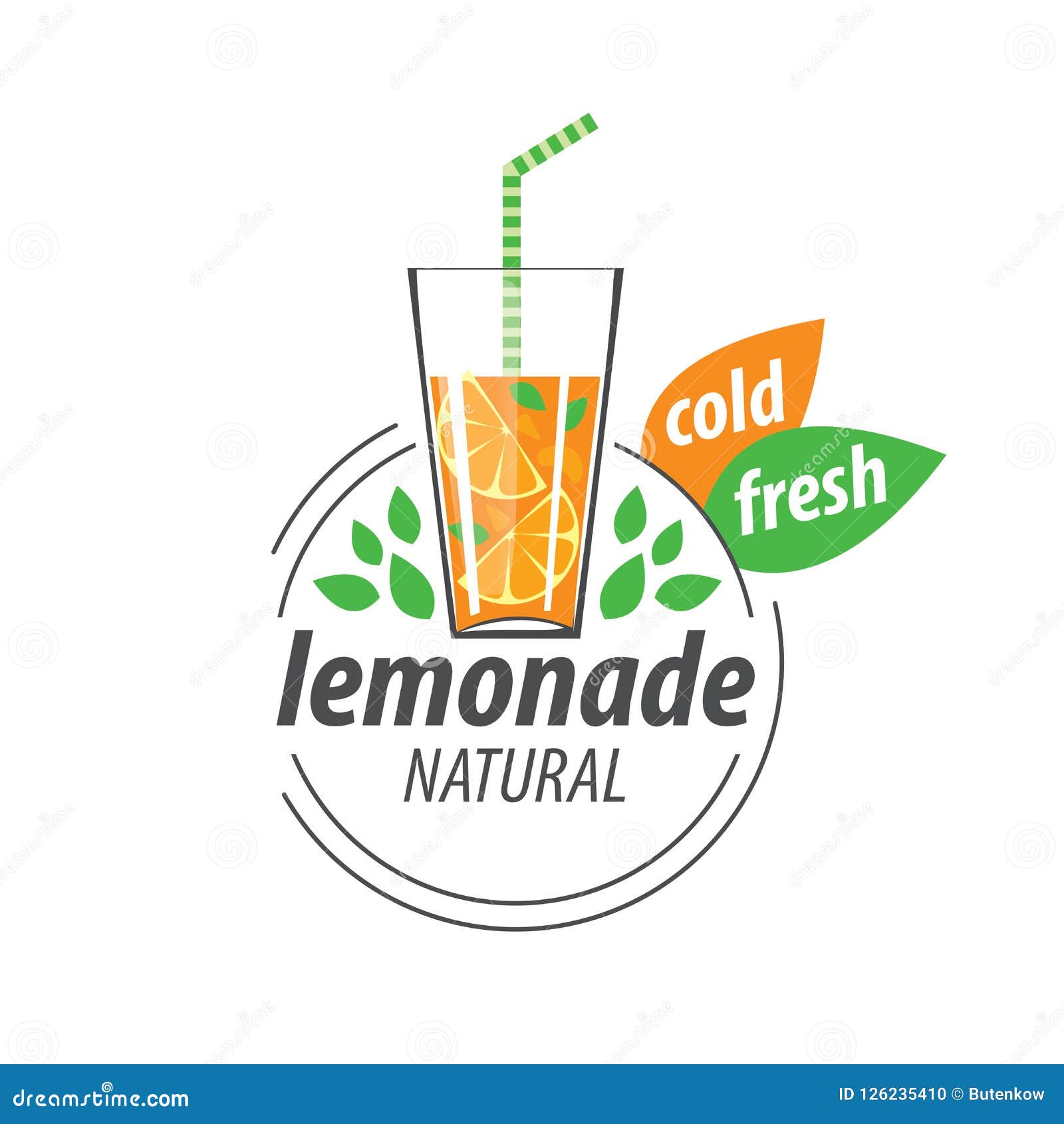 Logo for lemonade stock vector. Illustration of lemon - 126235410