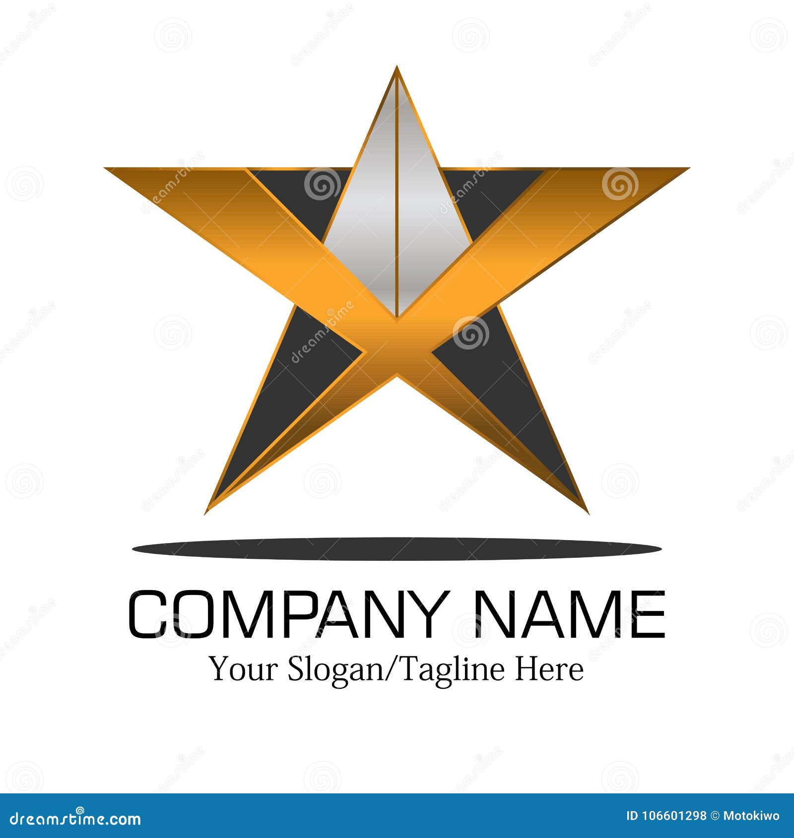 Creative Star Logo Design Idea. Stock Illustration - Illustration of ...