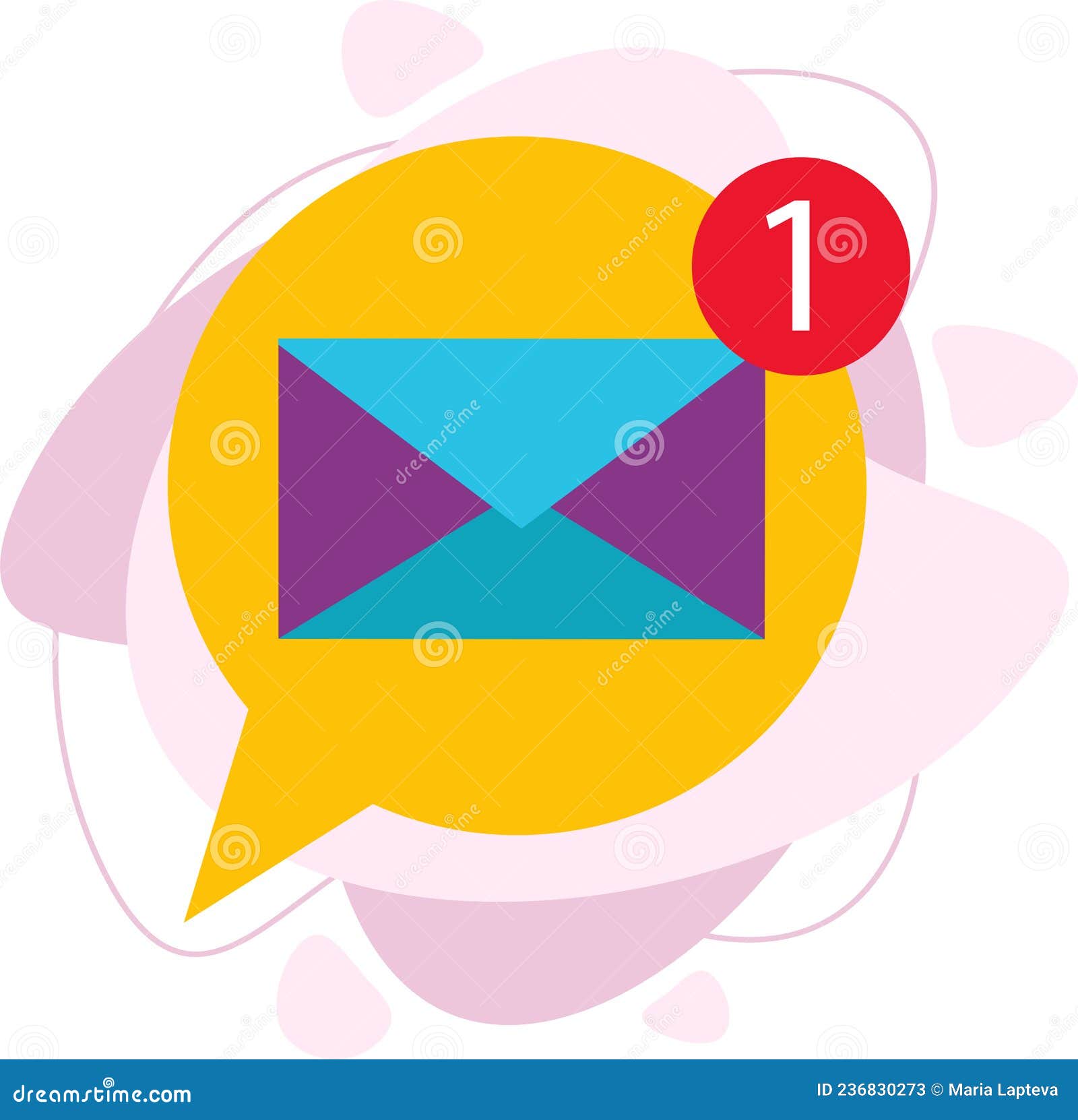 Vector Icon of Email, Sms, Incoming Messages. Stock Vector ...