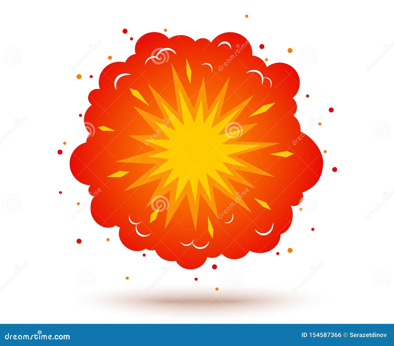 Retro Illustration of a Explosion Stock Vector - Illustration of flash ...