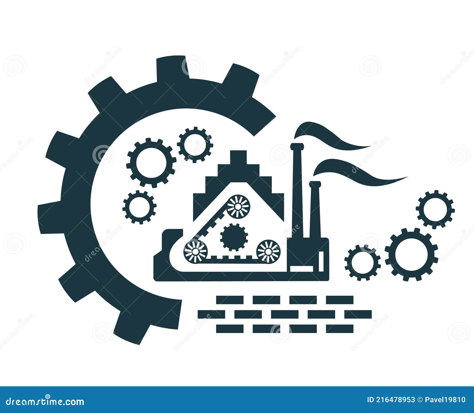 Vector Icon, Factory Logo, Production, Industrial and Factory ...