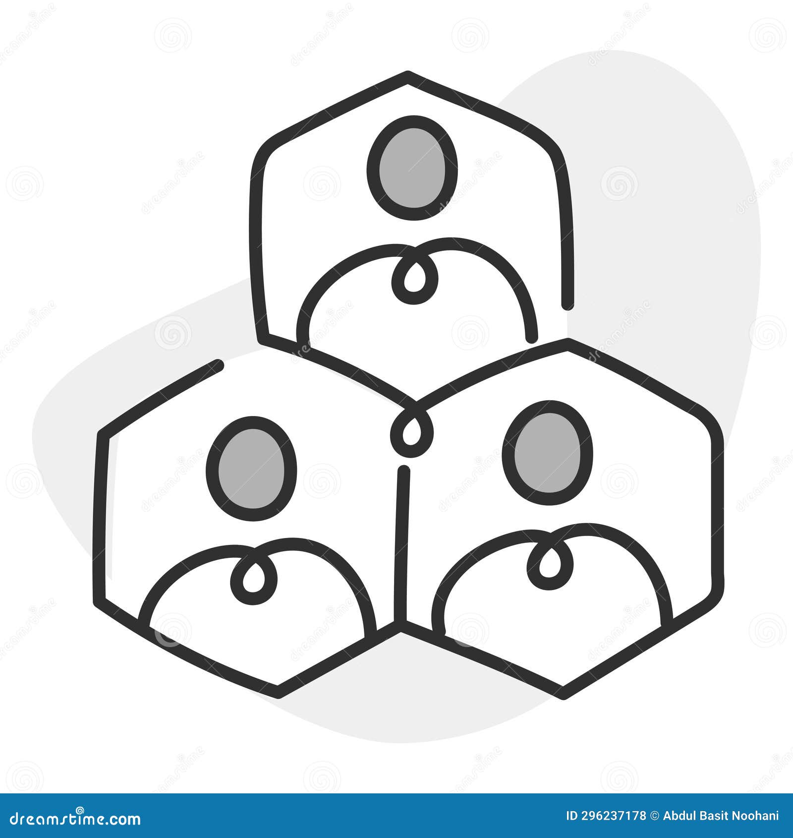 A Vector Icon Featuring Three Individuals Enclosed within Three ...